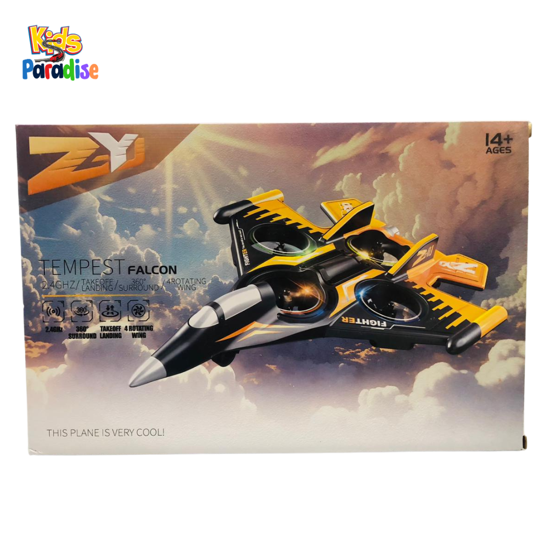 Tempest Falcon RC Foam Fighter Plane – 6-in-1 Gravity Sensing Drone, 3 ...