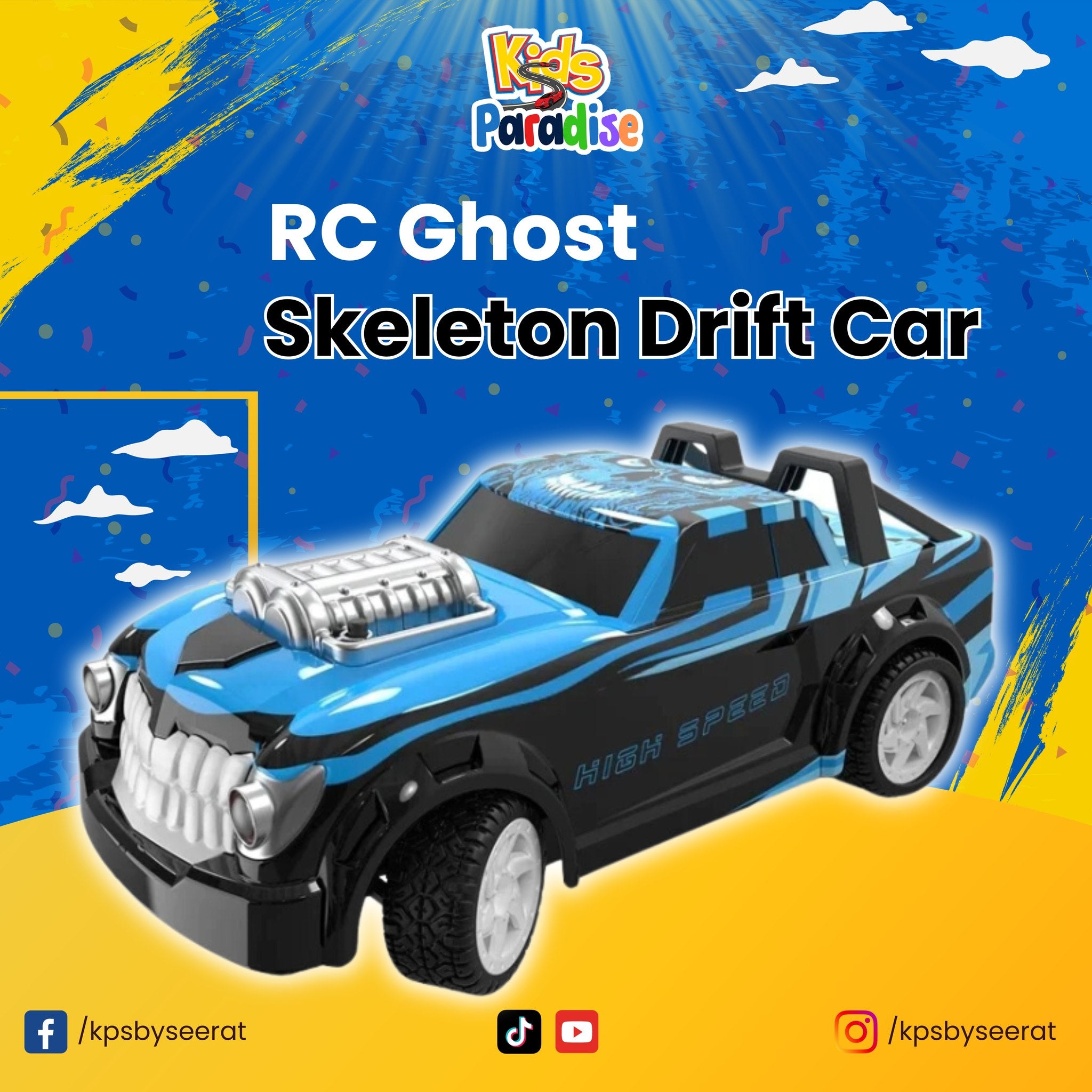 RC Ghost Skeleton Drift Car – Kids Paradise by Seerat